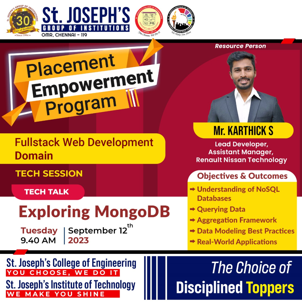 Full Stack Web Development – St.Joseph's Institute of Technology
